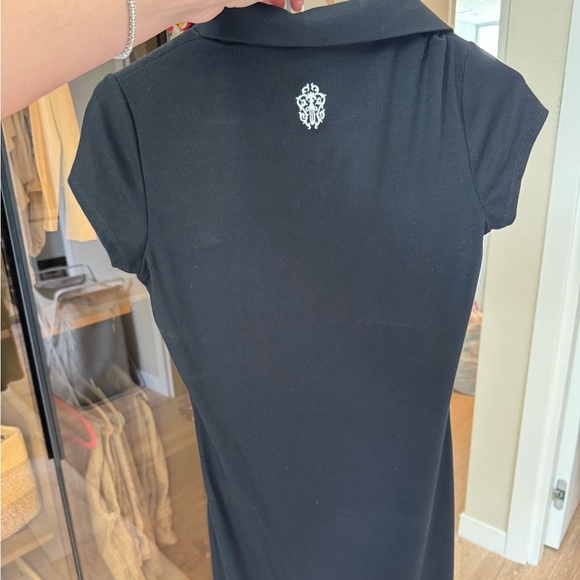 Chrome Hearts | Dresses | Chrome Hearts Womens Mini Dress Black Polo ...